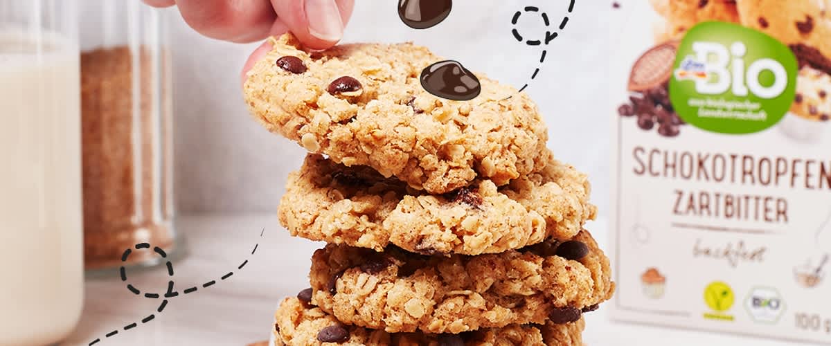 Vegane Cookies mit Schokotropfen von dmBio | dm